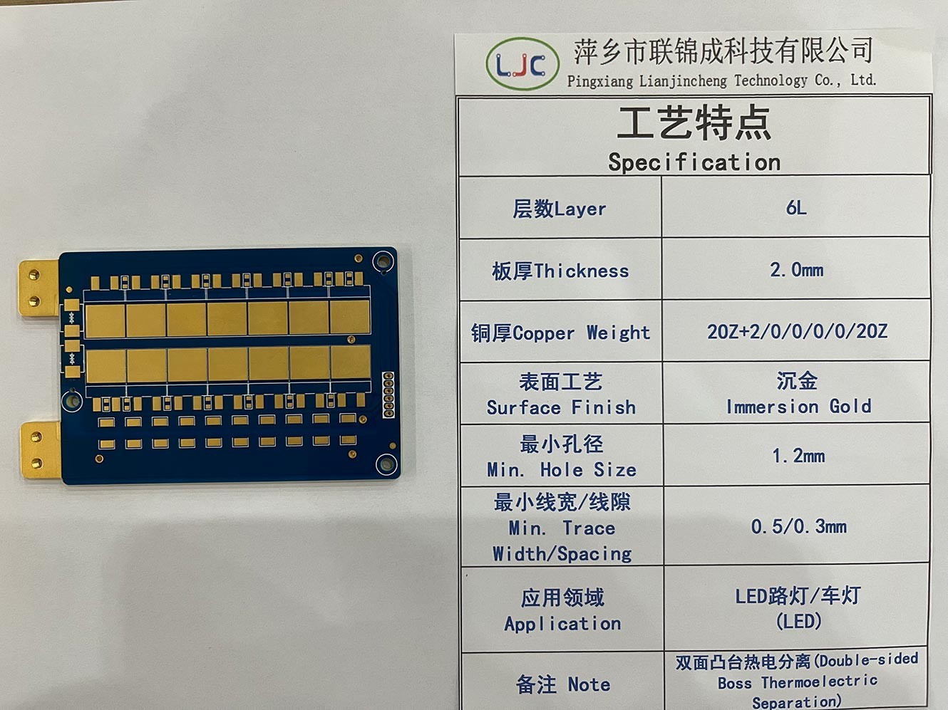Metal Base PCB Double Sided Boss Thermo Electric Separation With Copper ...